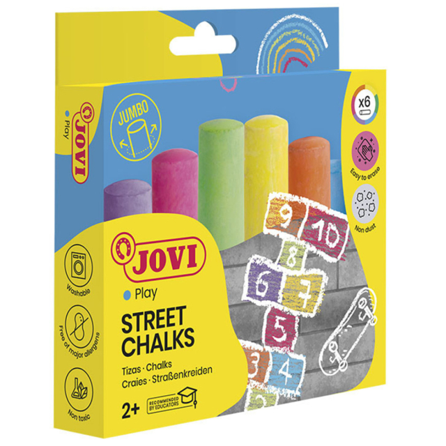JOVI Street Chalks Jumbo Set of 6 | Pen Store