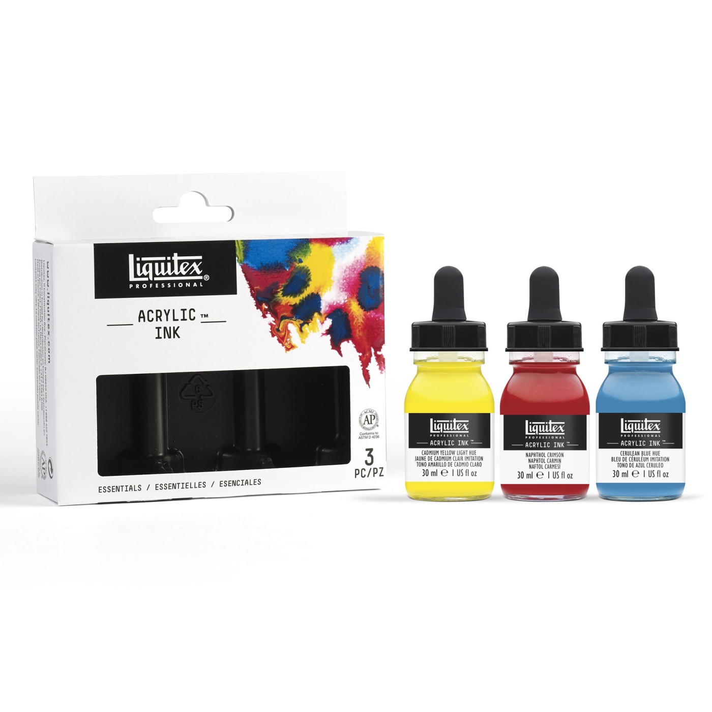 Liquitex Acrylic Ink Essentials 3-set 30 ml | Pen Store